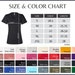 Bella Canvas 6405+6405cvc Color Chart, Relaxed V-neck Tee Size and ...