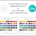 ORACAL 651 Color Chart - Oracle 651 Permanent Vinyl Color Guide, 2 ...
