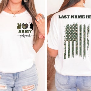 Custom Army Girlfriend Shirt, Army Sweatshirt, Military Girlfriend Gift ...