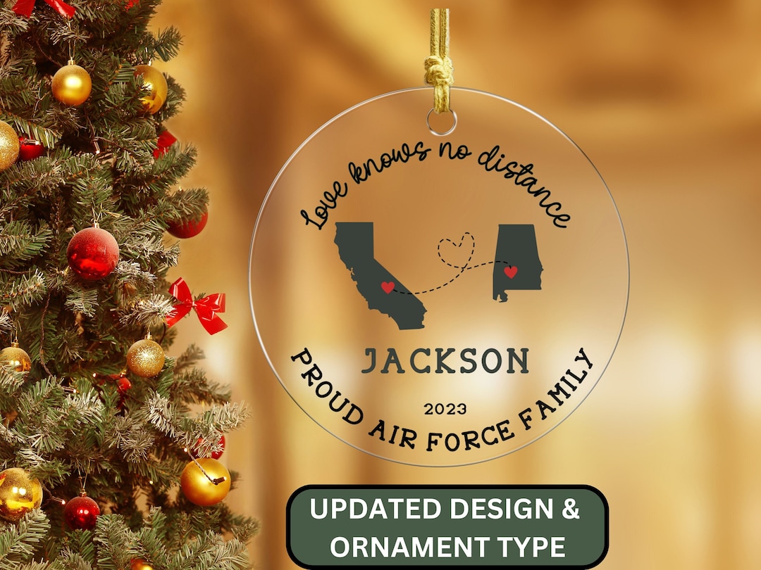 Air Force Deployment Christmas Ornament, Custom Air Force Family ...