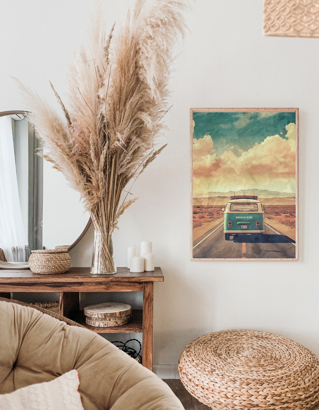 Vintage Style Art, Boho Vibes Poster, Explore More, Adventure Awaits ...