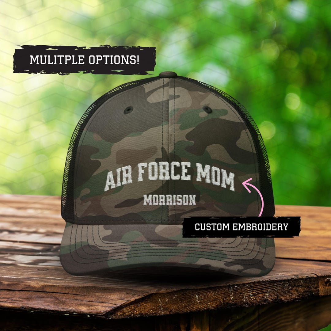 Custom Air Force Mom Hat Embroidered Air Force Pride Gift Personalized ...
