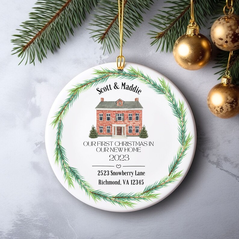New Home Christmas Ornament First House Ornament Realtor - Etsy