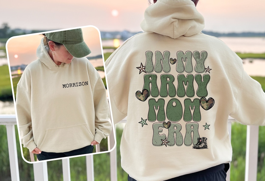Custom Army Mom Sweatshirt With Name Personalized Military Family ...