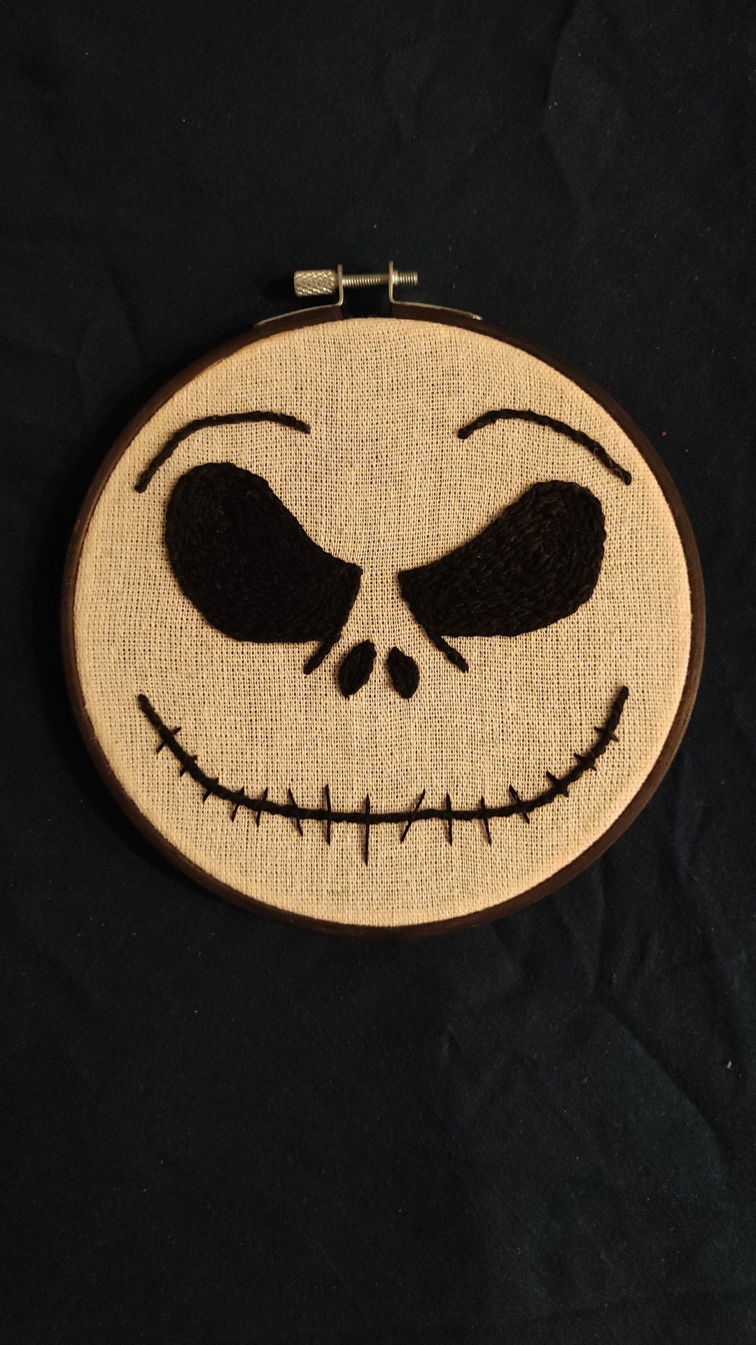 Jack Skellington Hand Embroidered Hoop - Etsy