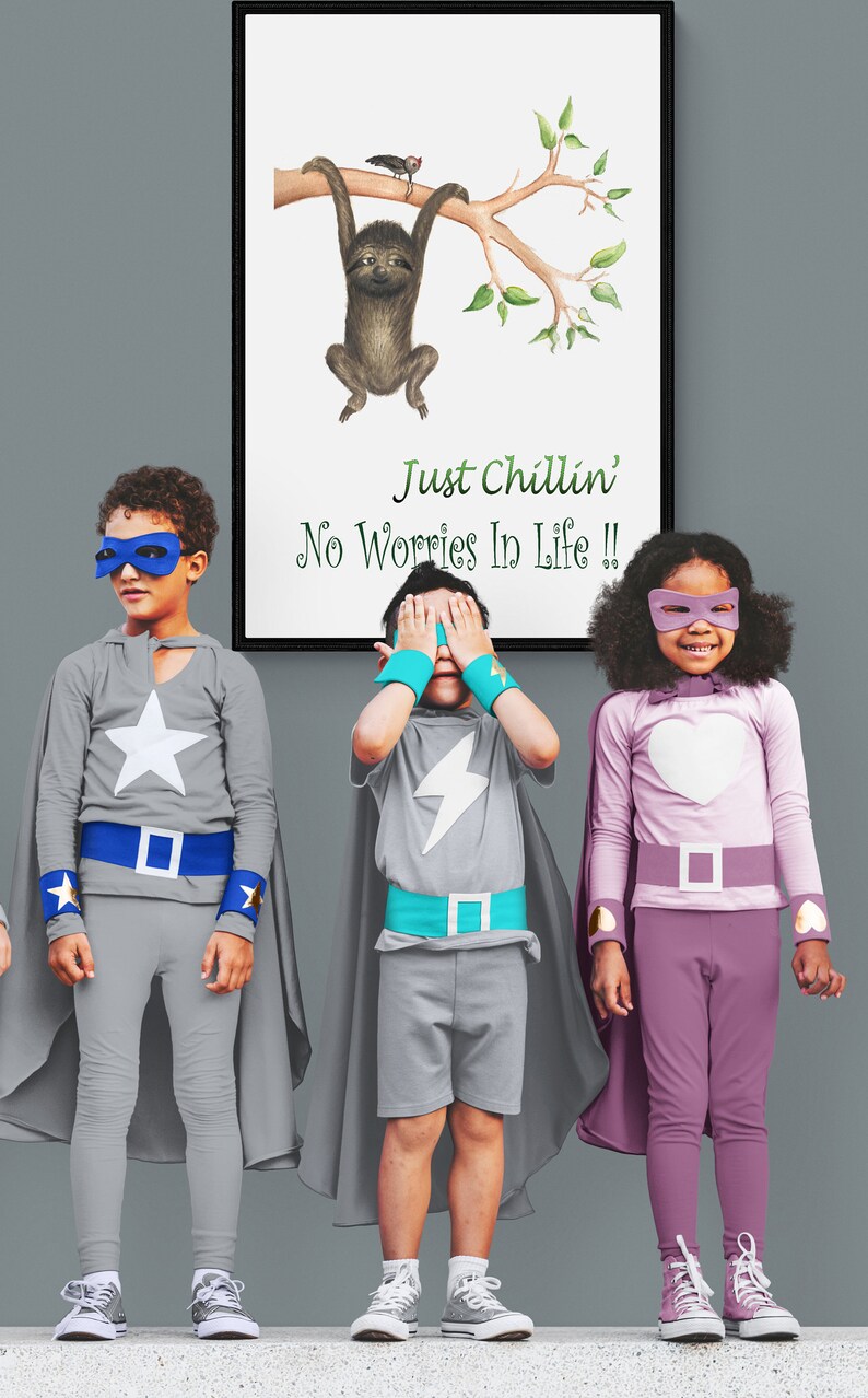 Sloth Motivational Quotes Painting Digital Downloadable Print 8 X 10 ...