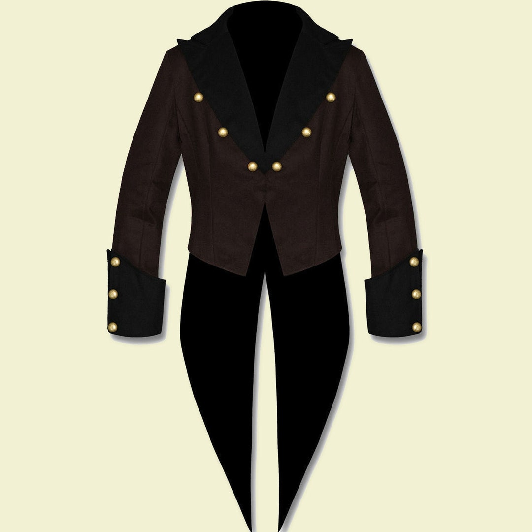 Mens Cotton Twill Swallowtail Jacket Tailcoat Steampunk - Etsy