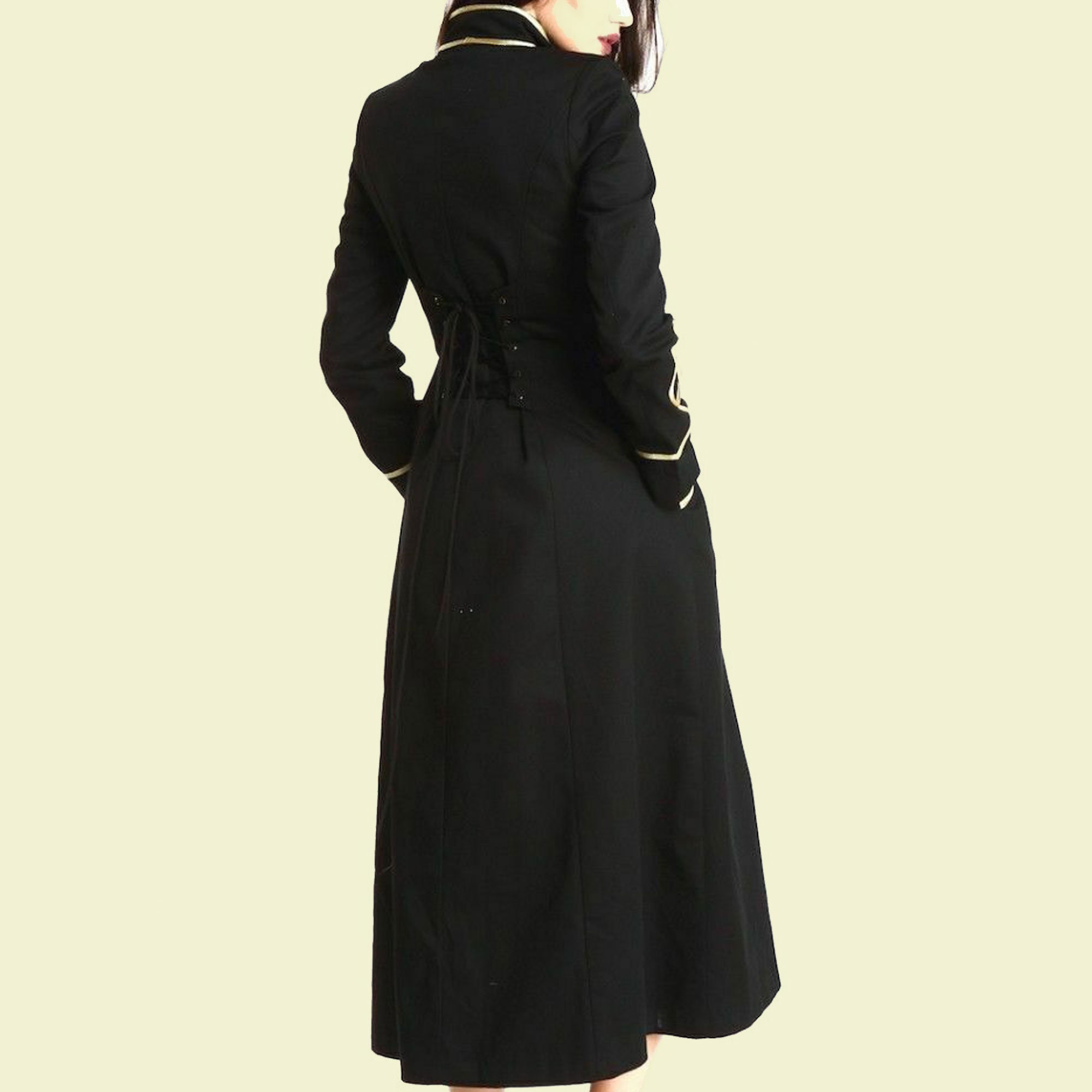 New Gothic Ladies Long Coat Style Officer Hussar Jacket | Etsy