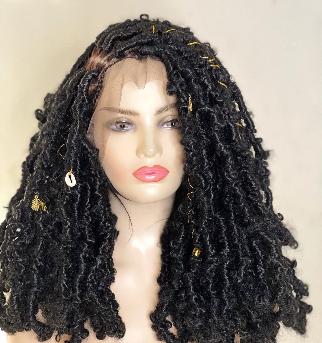 Butterfly Locs Wig, Messy Locs, Distress Loc Wig, Dread Loc Wig, Faux ...