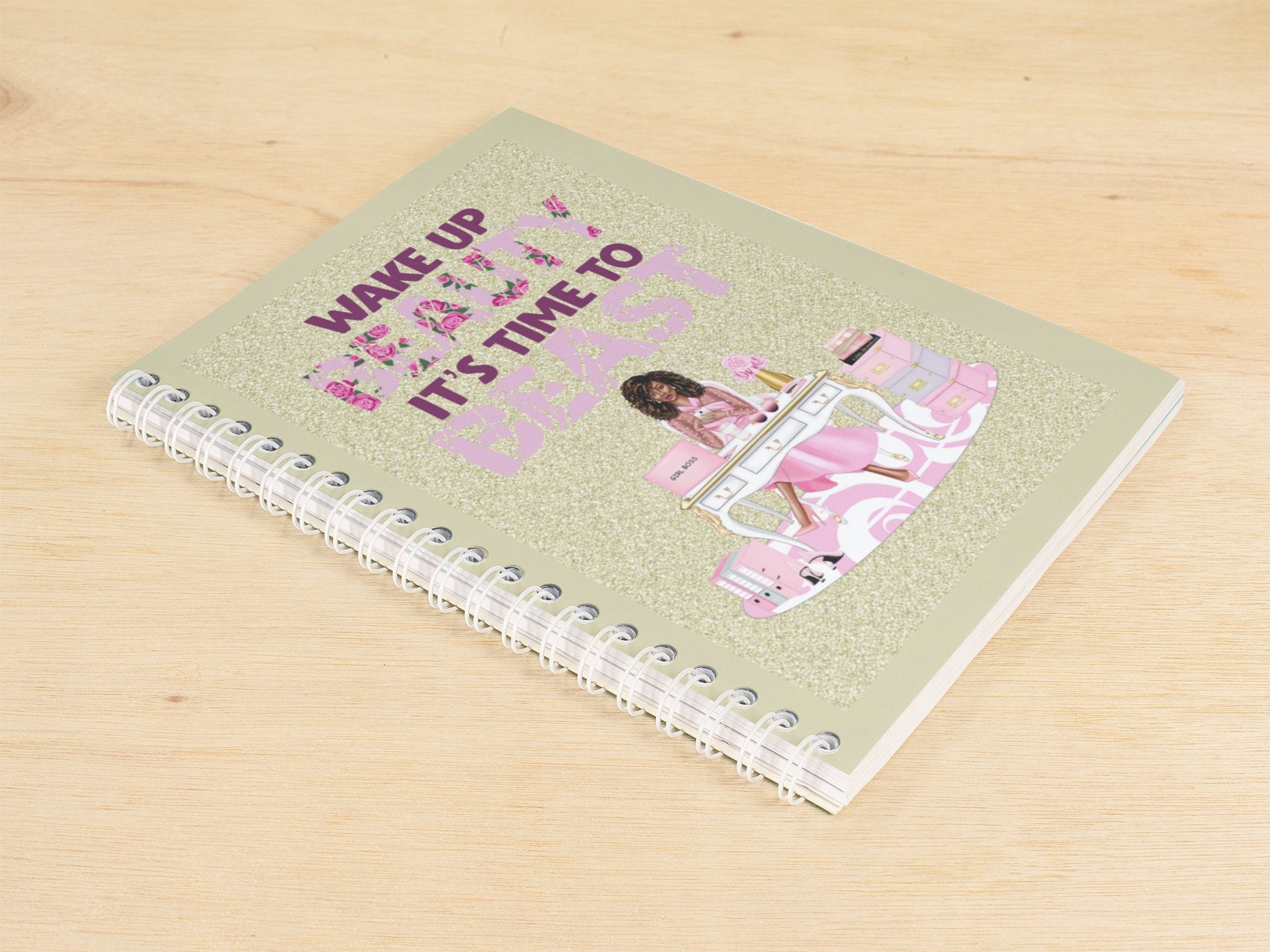 Notebook Girl Boss Notebook Spiral Bound Journal 100% | Etsy
