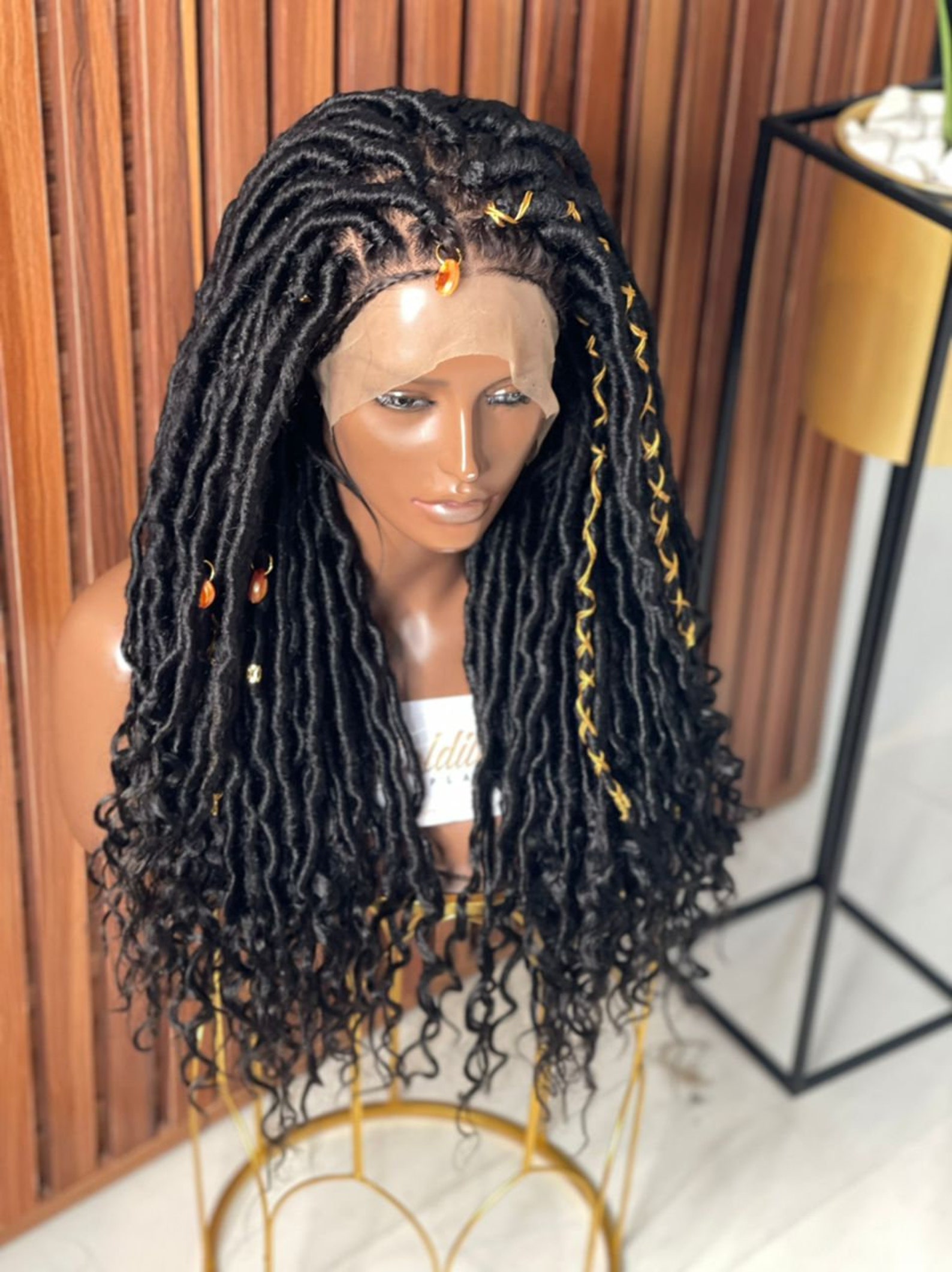Goddess Locs Wig, Messy Locs, Distress Locs Wig, Dread Loc Wig, Faux ...