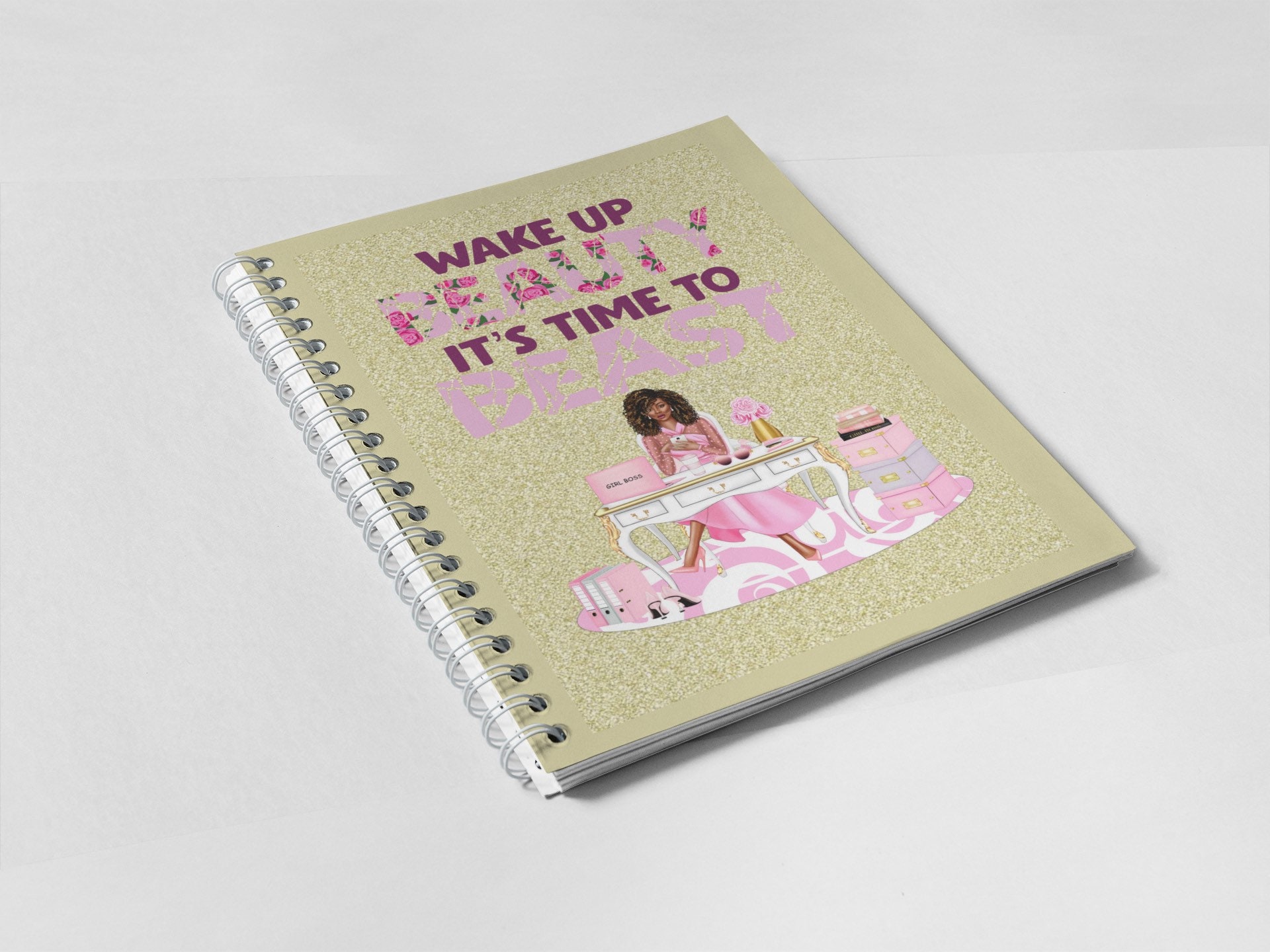 Notebook Girl Boss Notebook Spiral Bound Journal 100% | Etsy