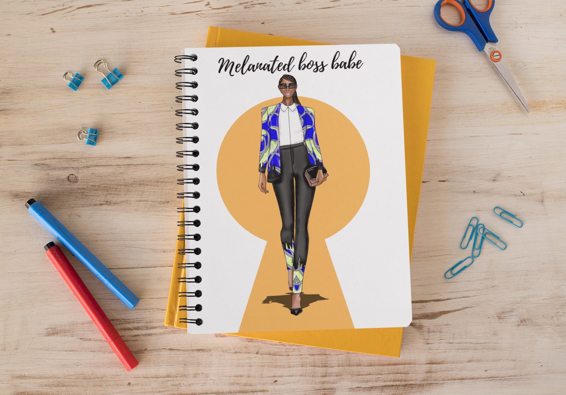 Melanin Journal, Boss babe Notebook, Girl boss Journal 100% Papel ...