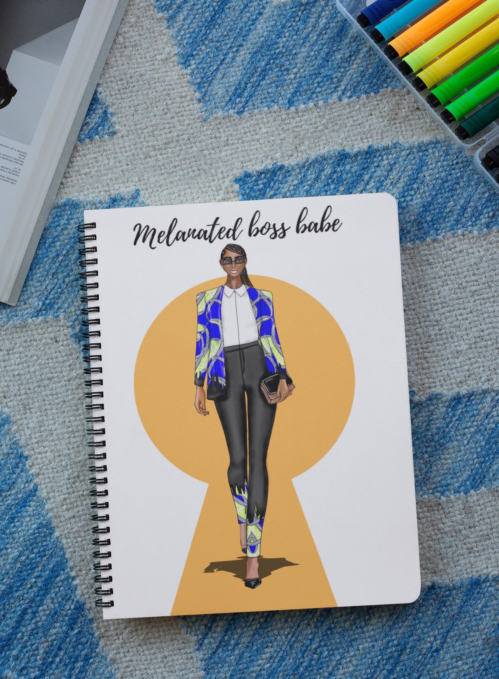 Melanin Journal, Boss Babe Notebook, Girl Boss Journal 100% Recycled ...