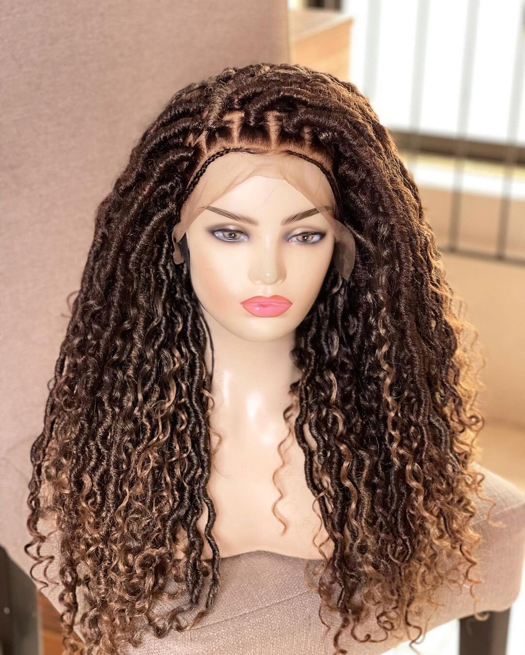 Goddess Fauxlocs Wig, Messy Locs, Distressed Loc Wig, Dread Loc Wig ...
