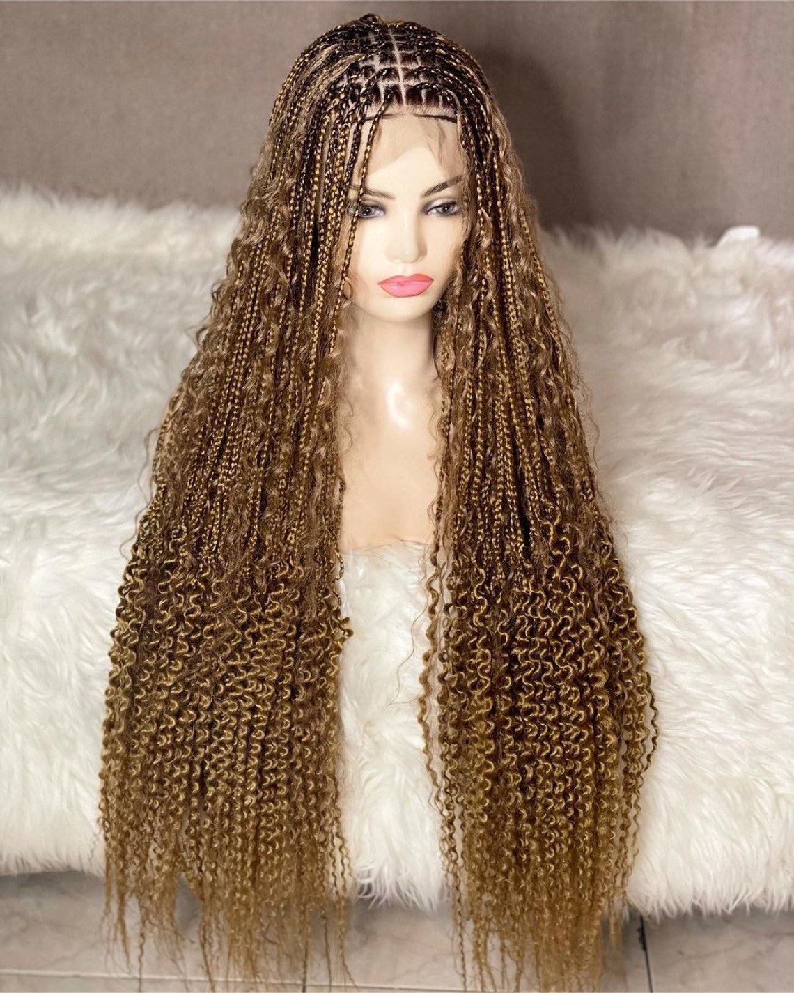 Goddess Braid Wig, Goddess Braided Wig, Box Braid Wig, Custom Braid Wig ...