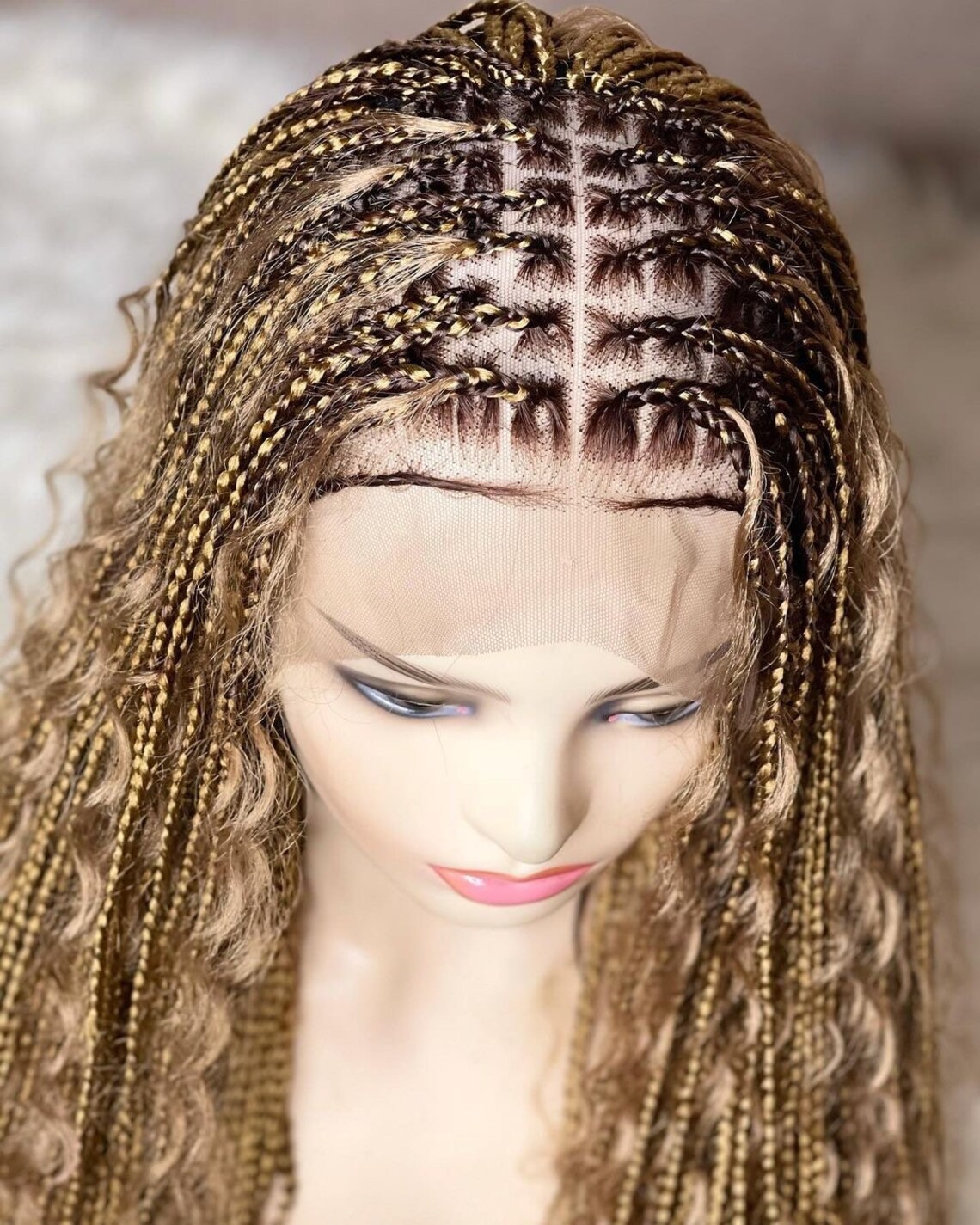 Goddess Braid Wig, Goddess Braided Wig, Box Braid Wig, Custom Braid Wig ...