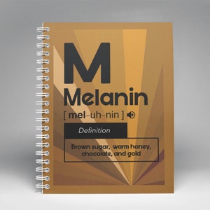 Melanin Notebook Black Girl Journal Made With 100% Recycled Paper, Wire ...