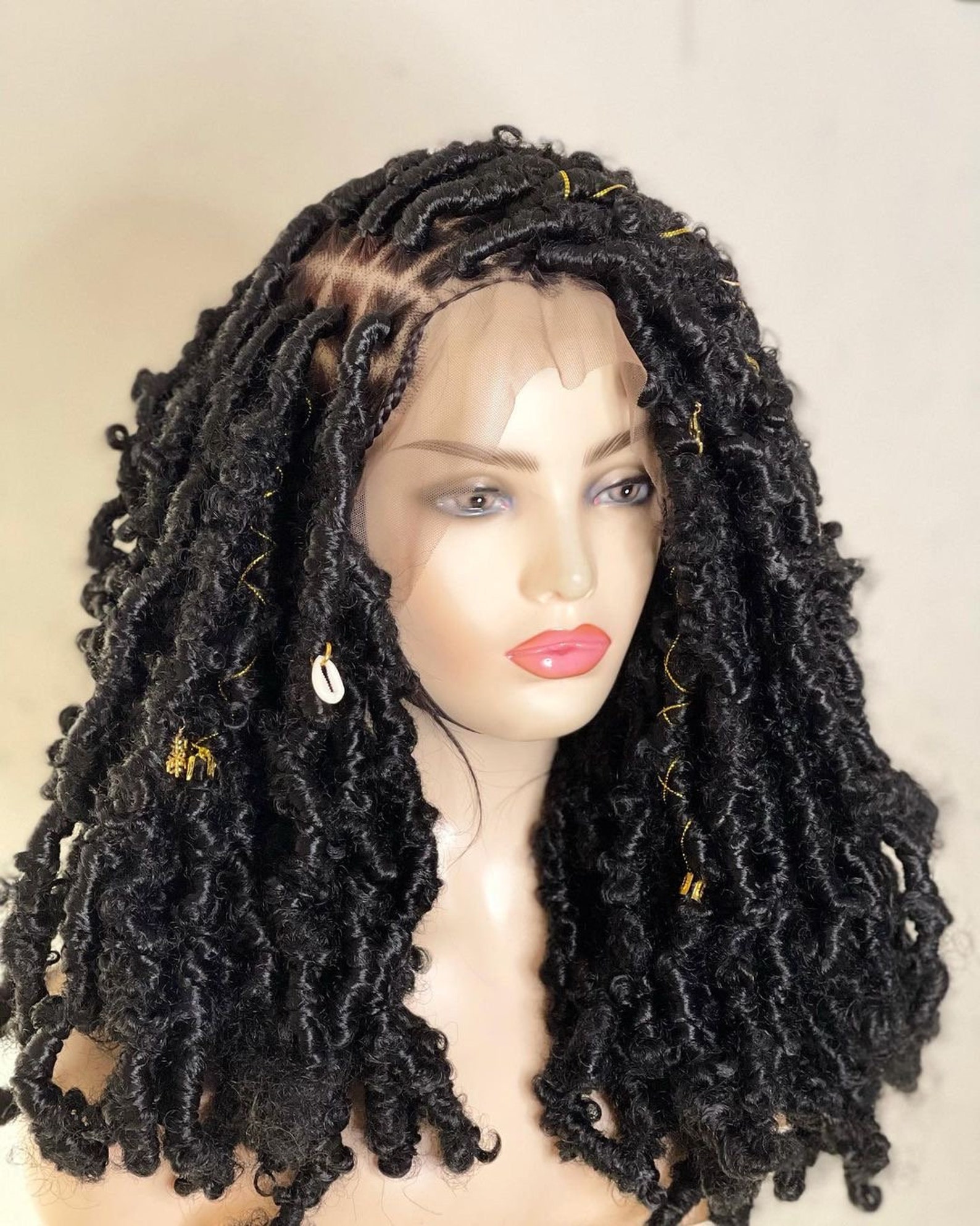 Butterfly Locs Wig, Messy Locs, Distress Loc Wig, Dread Loc Wig, Faux ...