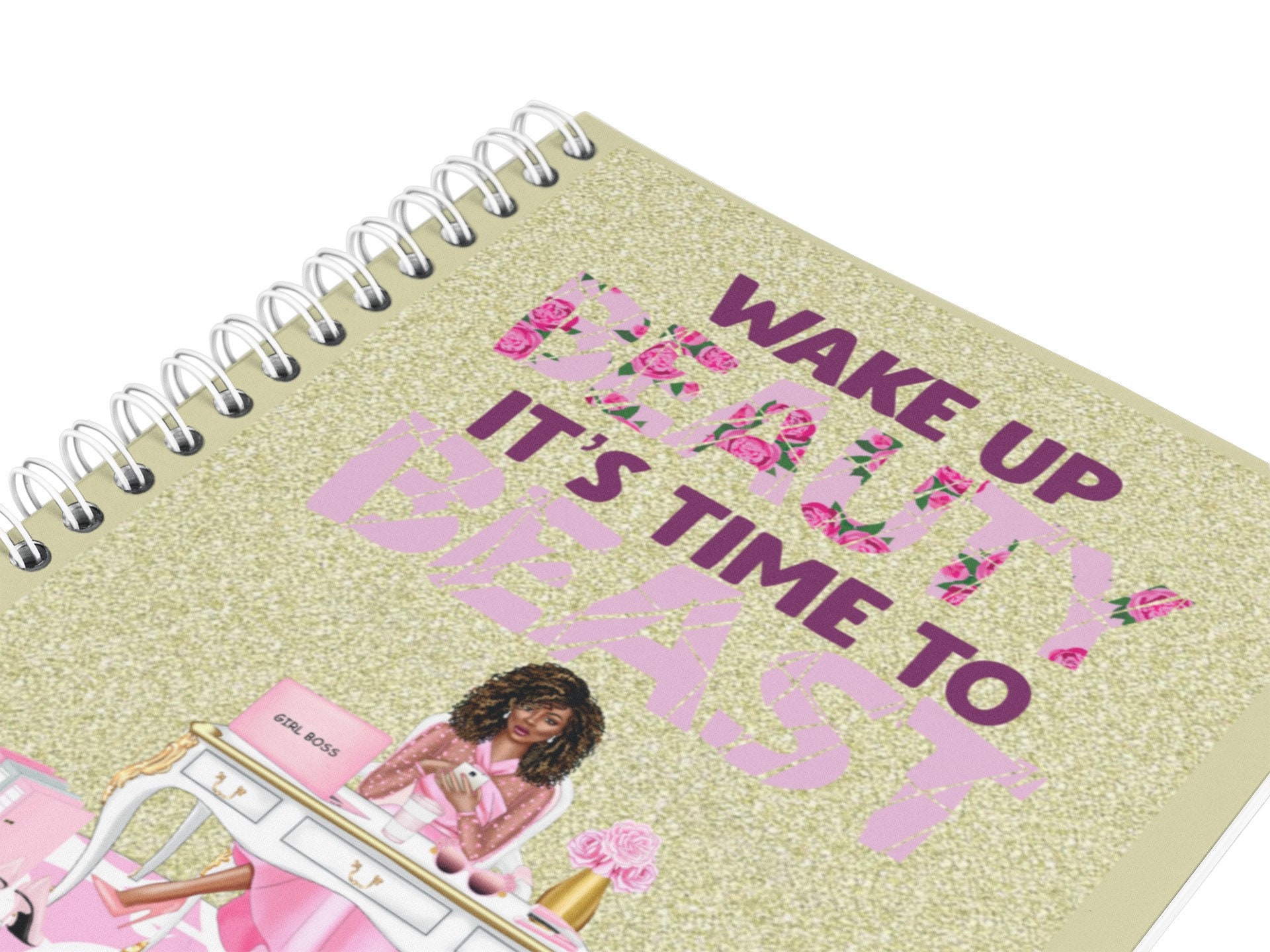 Notebook Girl Boss Notebook Spiral Bound Journal 100% | Etsy