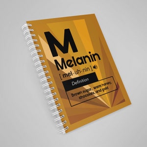 Melanin Notebook Black Girl Journal Made With 100% Recycled Paper, Wire ...