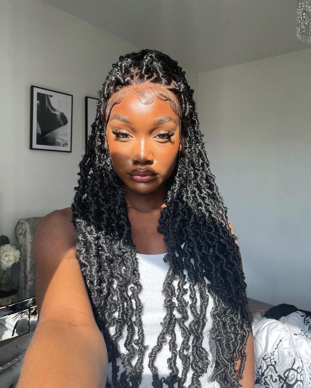 Distressed Locs Wig, Butterfly Locs, Faux Locs Messy Locs, Braid Wig ...