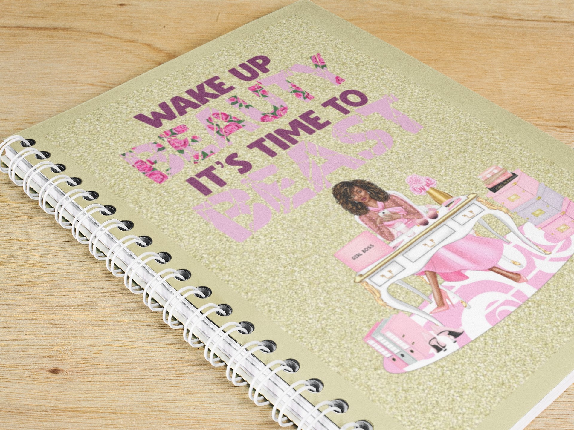 Notebook Girl Boss Notebook Spiral Bound Journal 100% | Etsy