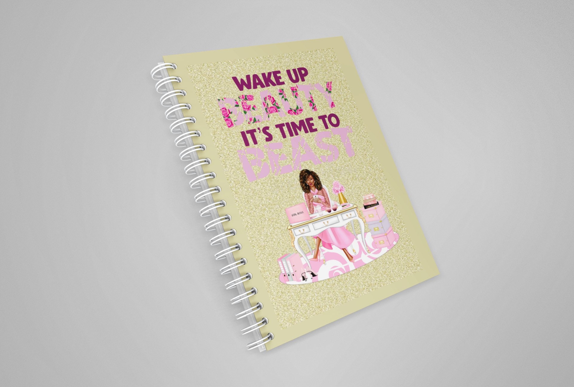 Notebook Girl Boss Notebook Spiral Bound Journal 100% | Etsy