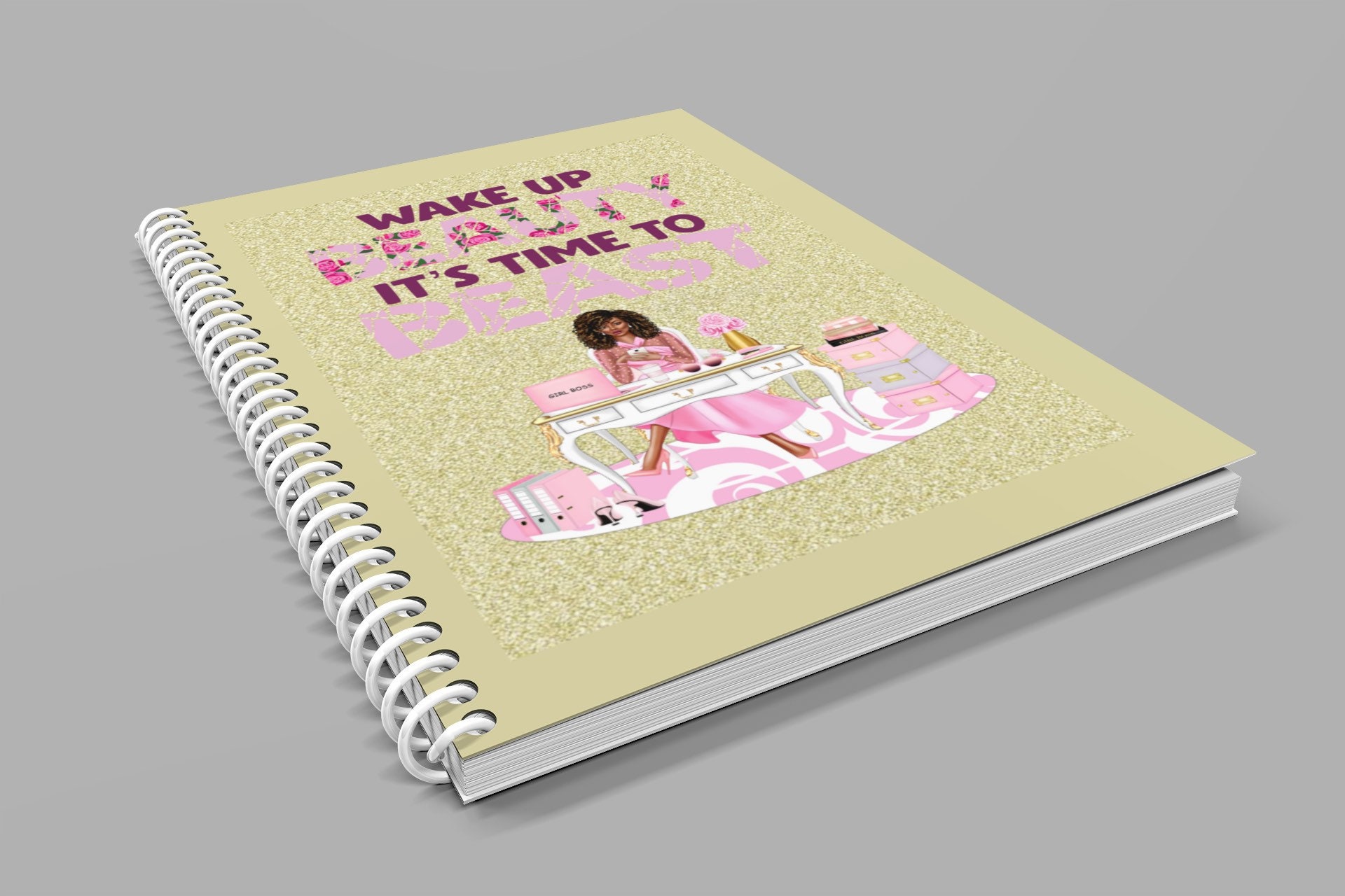 Notebook Girl Boss Notebook Spiral Bound Journal 100% | Etsy