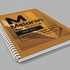 Melanin Notebook Black Girl Journal Made With 100% Recycled Paper, Wire ...