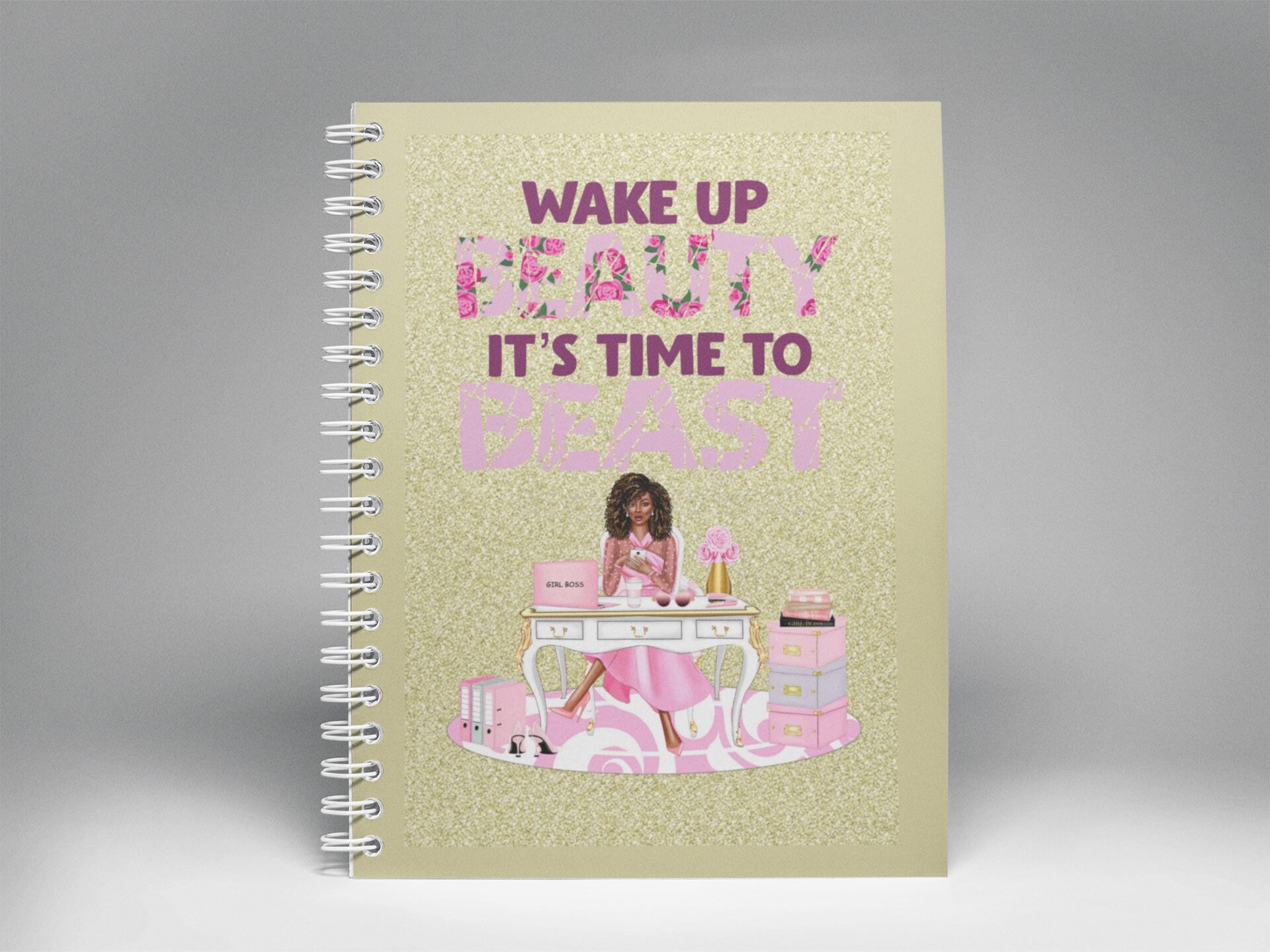 Notebook Girl Boss Notebook Spiral Bound Journal 100% | Etsy