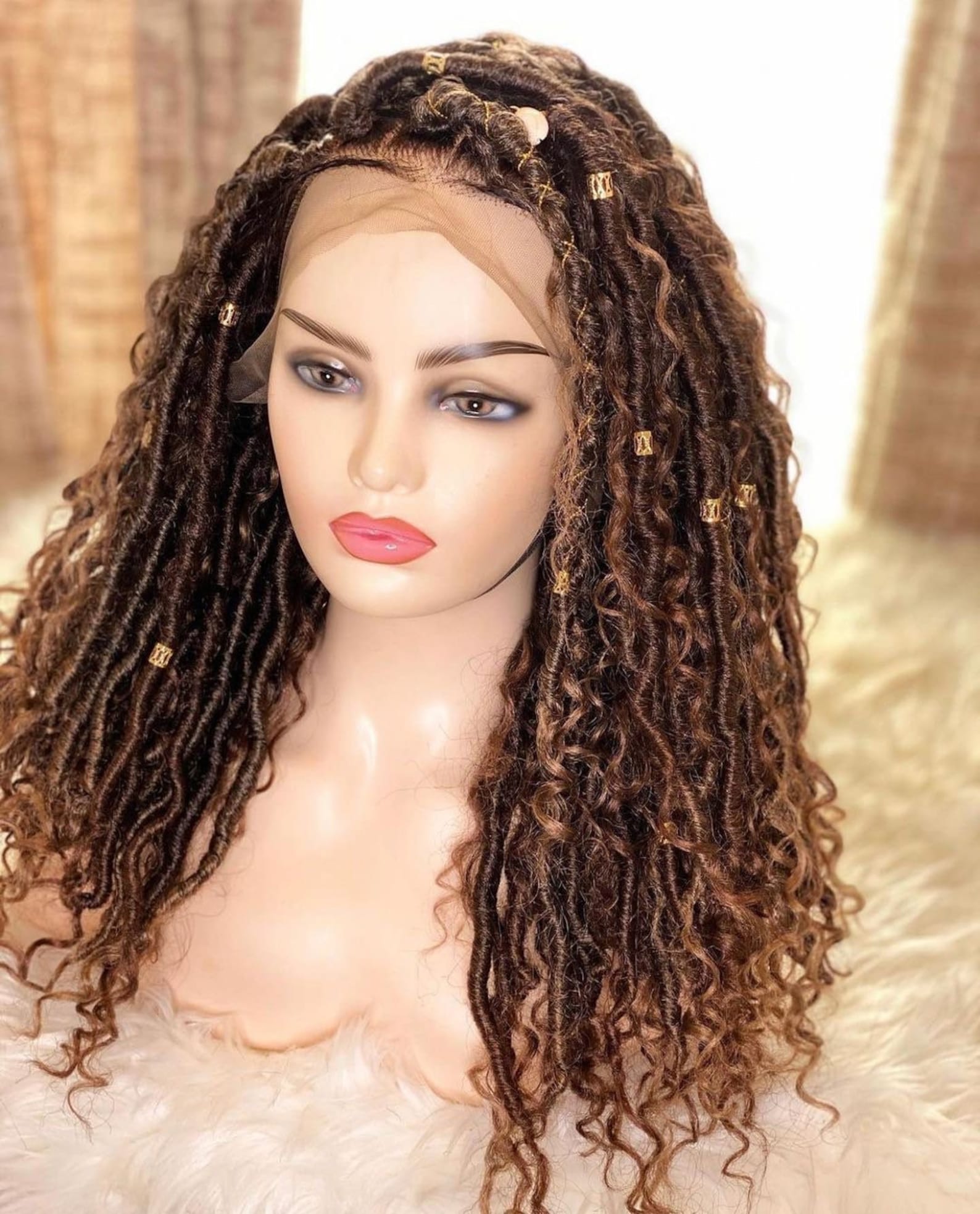 Goddess Locs Wig, Messy Locs, Distress Locs Wig, Dread Loc Wig, Faux ...