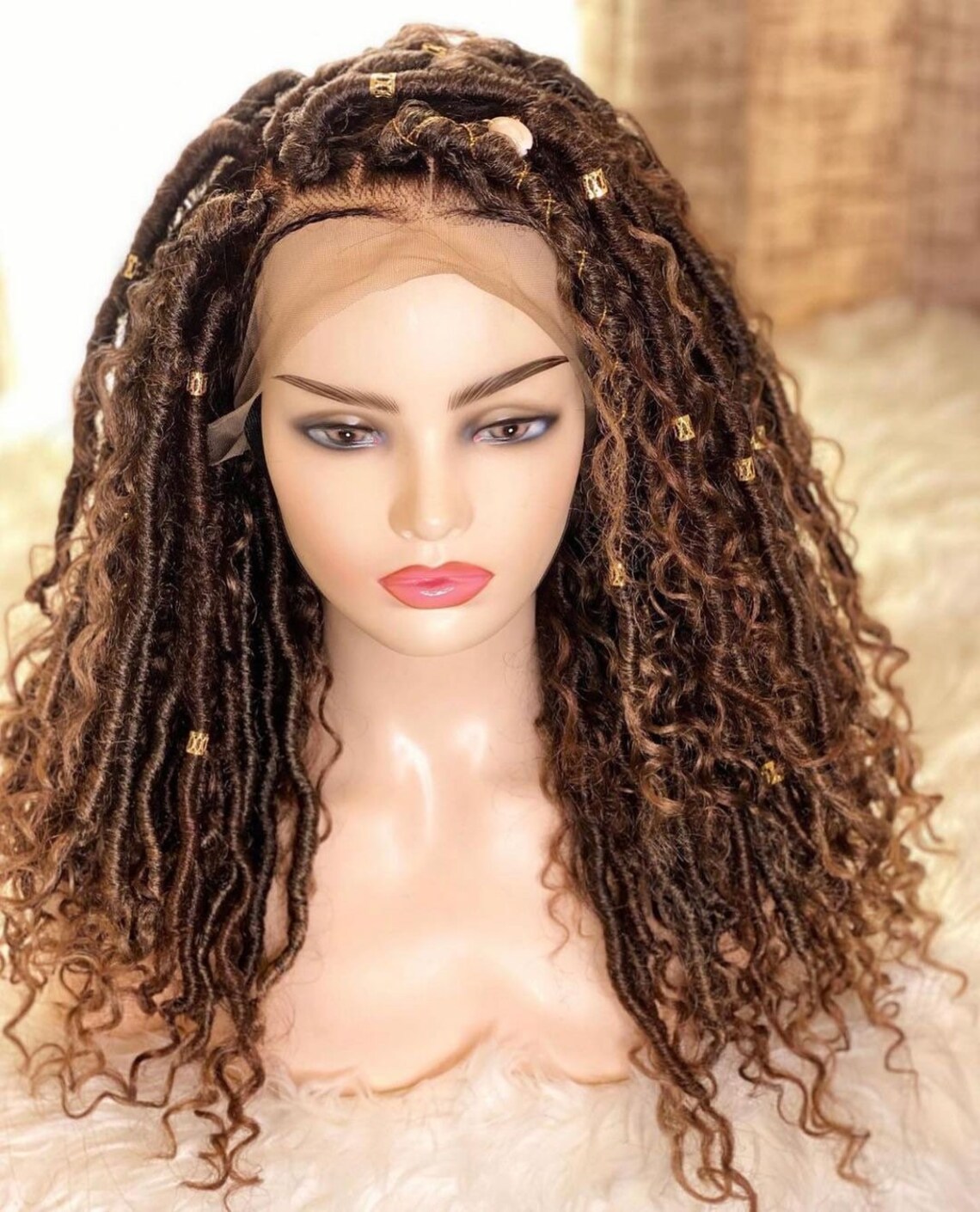 Goddess Locs Wig, Messy Locs, Distress Locs Wig, Dread Loc Wig, Faux ...