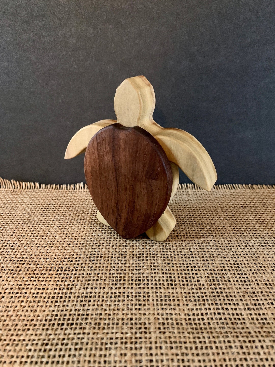 Turtle Jewelry Trinket Keepsake Gift Box Black Walnut Poplar Wood - Etsy UK