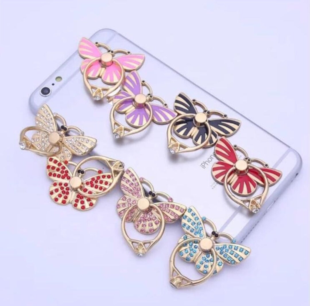 Butterfly Ring Pop up Phone Holder Stand - Etsy