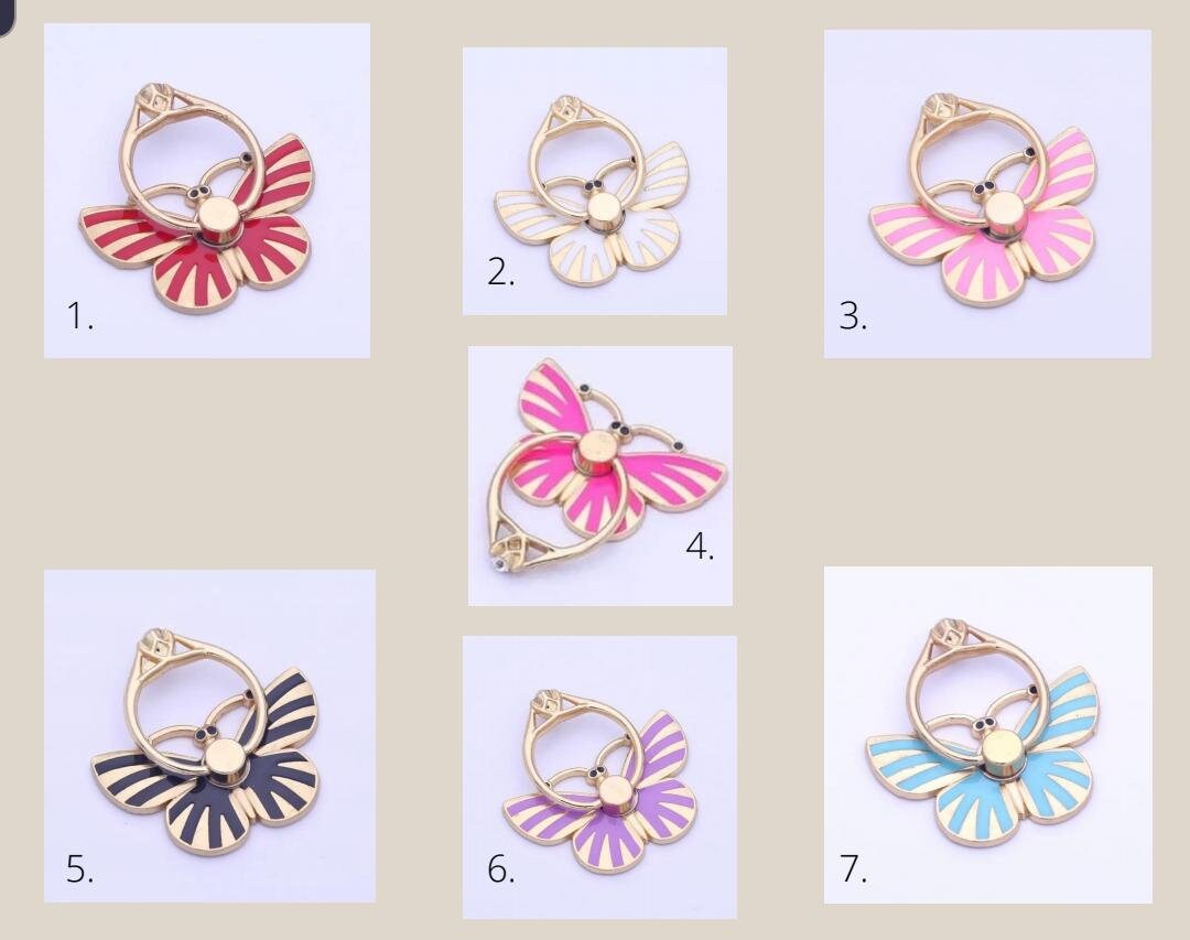 Butterfly Ring Pop up Phone Holder Stand - Etsy