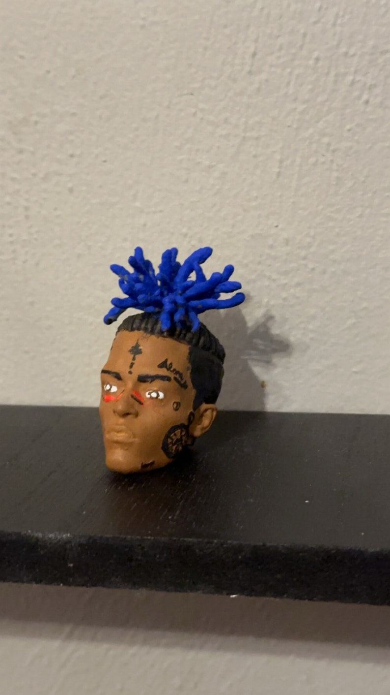 Xxxtentacion 16 Scale Figure Head Etsy