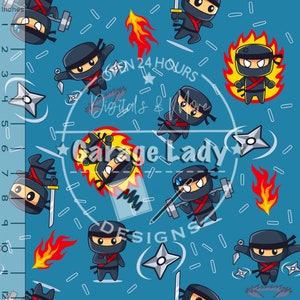 Ninjas Seamless File, Kids Prints, Sublimation, Seamless Pattern for ...