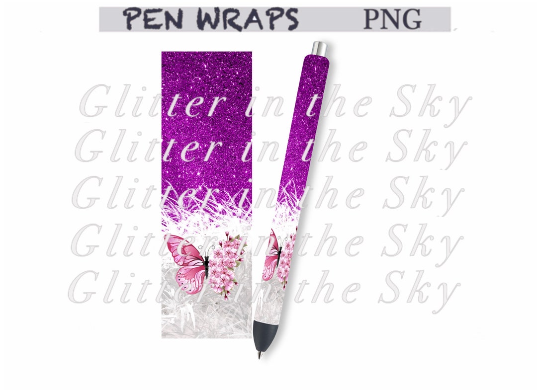Butterfly Pen Wraps Spring Pen Wraps Flower Pen Wraps - Etsy