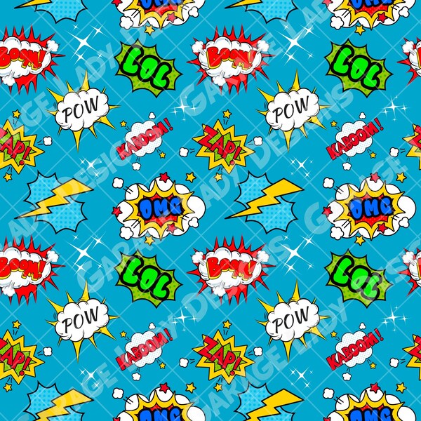 Superhero Words - Etsy