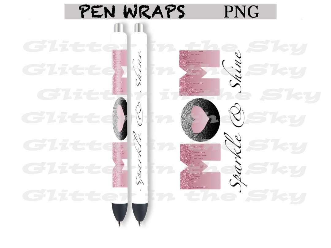 Mom Pen Wraps Glitter Pen Wrap Elegant Pen Wraps Gifts for - Etsy