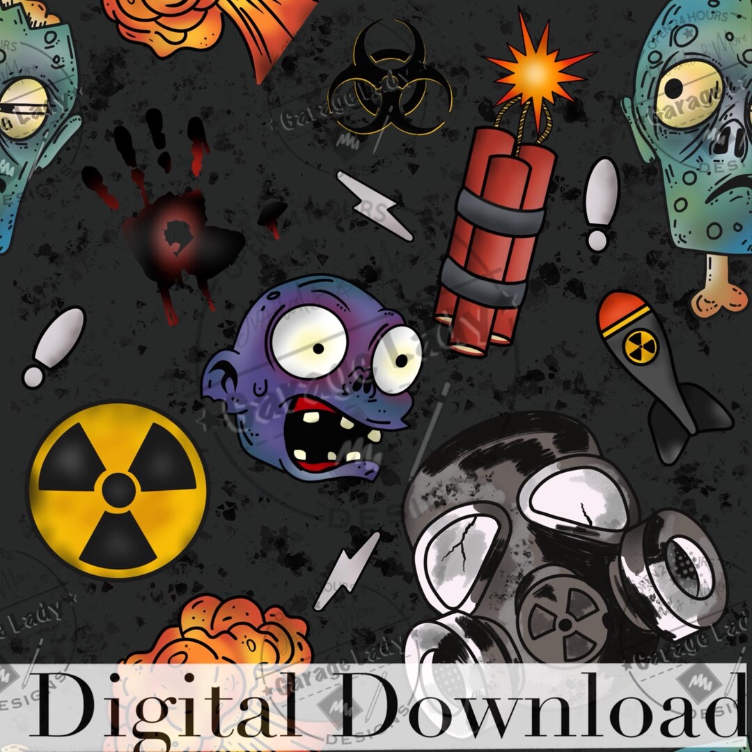 Hazardous Materials Seamless Pattern, Boys Fabric Design, Seamless ...
