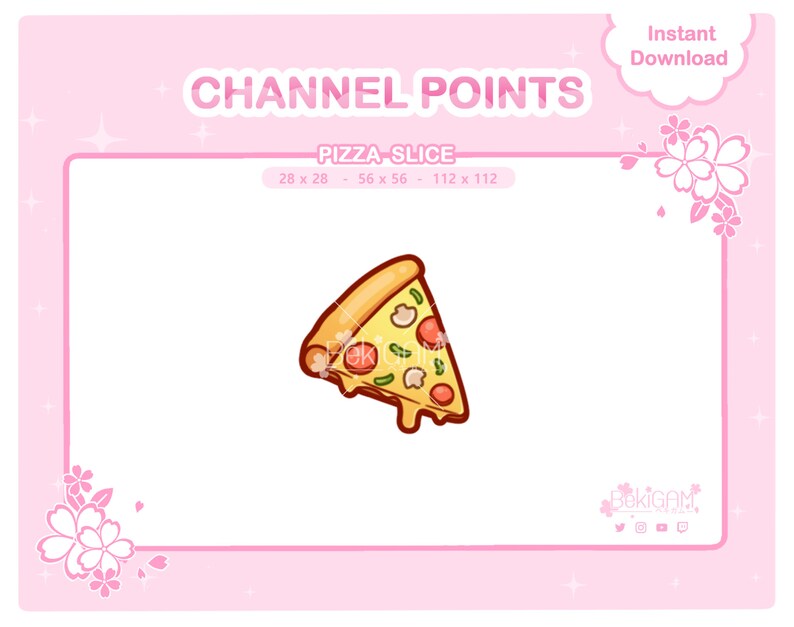 Pizza Twitch Channel Point Twitch Emote Icon Point Discord Emote Stream ...
