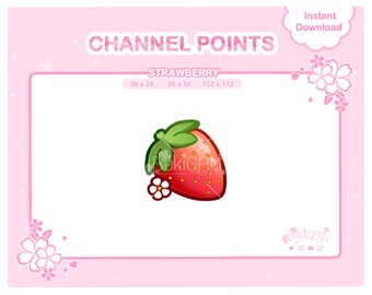 Strawberry Channel Points for Twitch Twitch Channel Point Icon Twitch ...