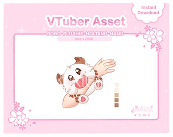 Vtuber Assets Wriothesley Plushie Holding Hand Vtuber Plushie Cute ...