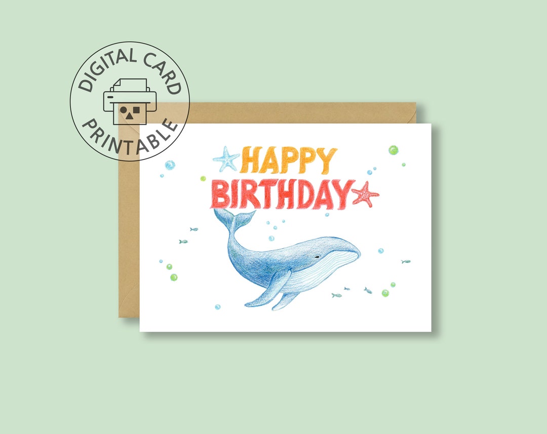 Printable Birthday Card Bonus Envelope Instant Download - Etsy