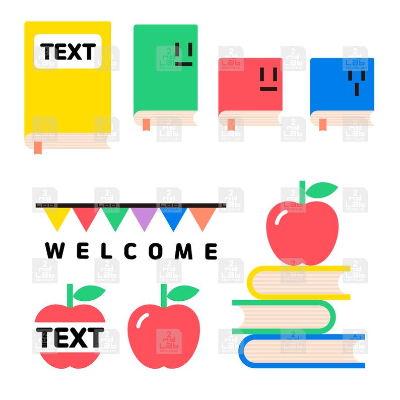 School Icon SET SVG. Back to School. Kids School Supply. Study Icon. - Etsy