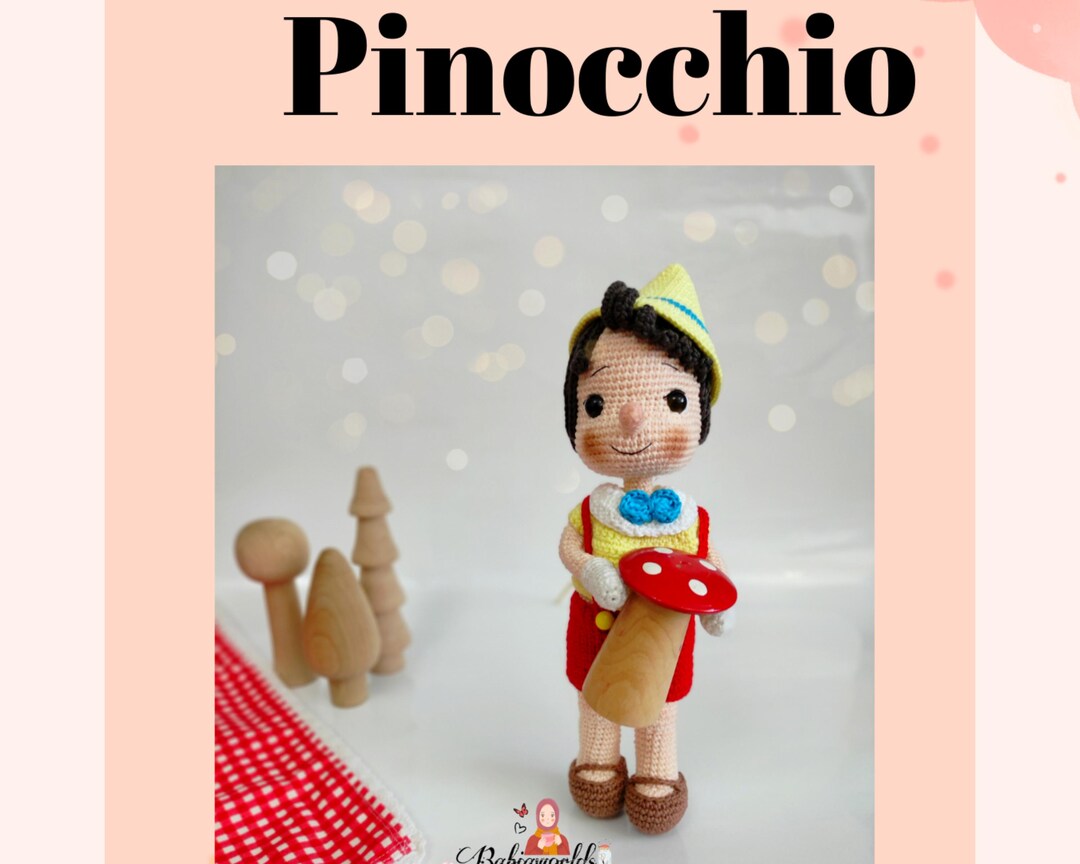 Pinocchio Amigurumi Pattern,english Pattern,pinocchio Crochet Doll ...