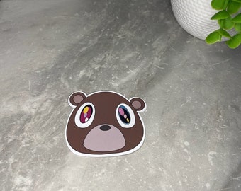 Kanye West Graduation Bear Sticker - Etsy
