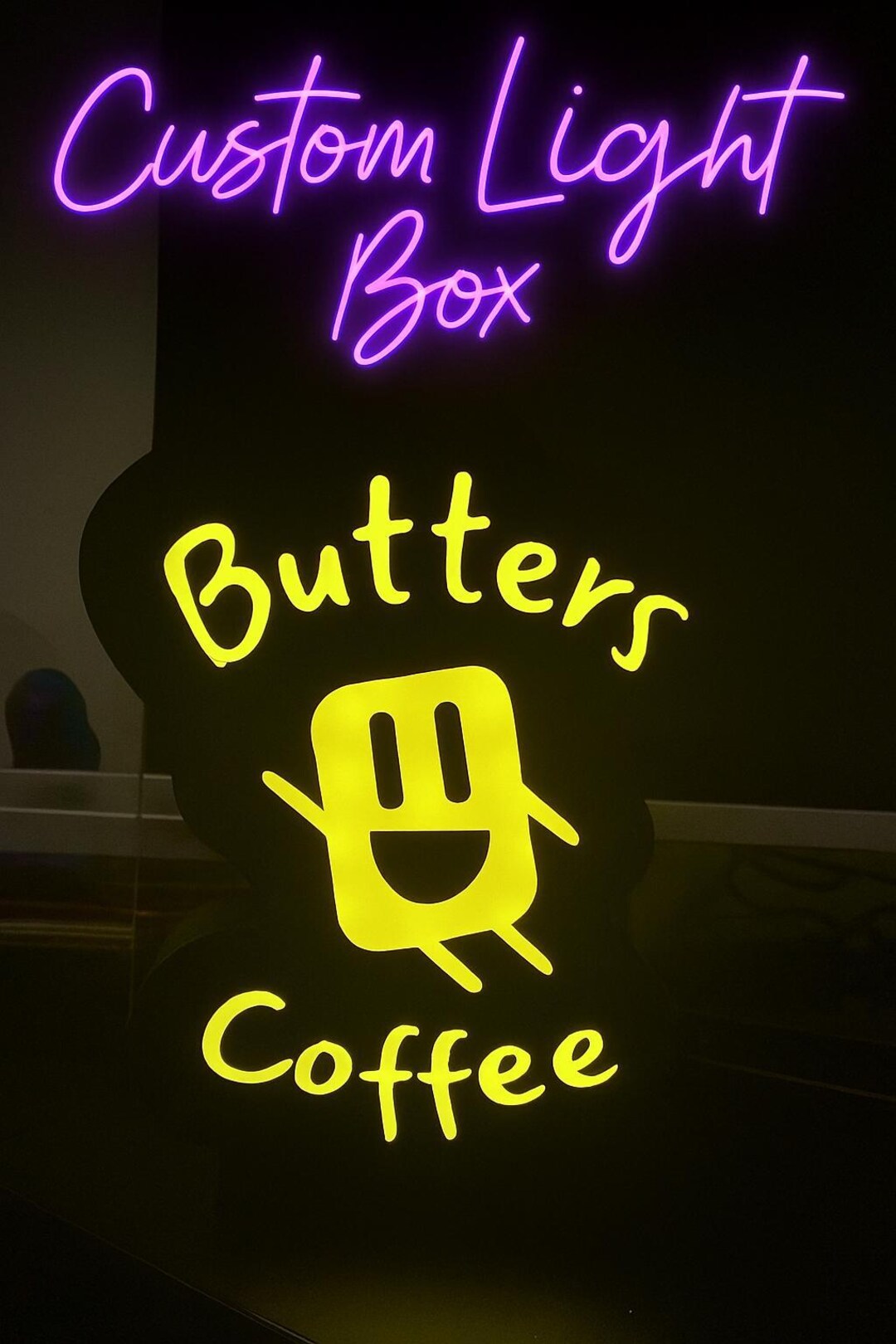 Custom Logo LED Light Box: 3D Printed USB Powered Sign - Etsy